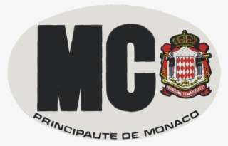 Mc International Vehicle Registration Oval - Sticker Monaco PNG Image ...