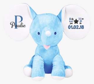 Personalized Cubbies Blue Dumble Elephant - Stuffed Toy PNG Image ...
