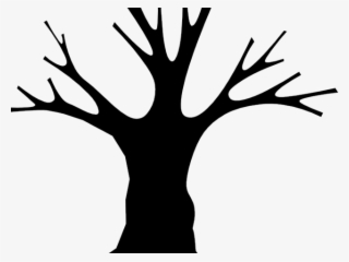 Dead Tree Clipart Tree Limb - Spooky Halloween Cartoon Tree PNG Image ...