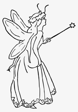 Download Png - Clip Art Black And White Fairy PNG Image | Transparent ...