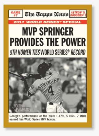 2018 Topps Heritage Houston Astros - Flyer PNG Image | Transparent PNG ...