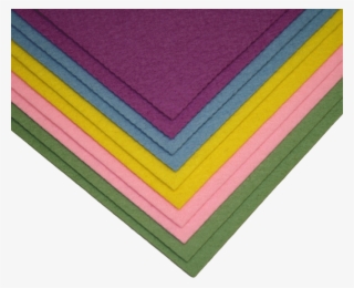 9" X 12" Wool Craft Felt Sheets Pastels - Construction Paper PNG Image ...