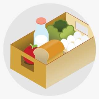 Join A Collective Kitchen, Food Box Or Bulk-buying - Cartoon Food Box ...