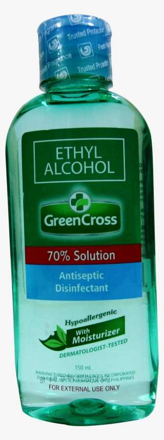 Green Cross 70% Isopropyl Alcohol 500ml PNG Image | Transparent PNG ...