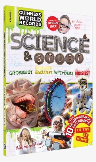 Guinness World Records Science & Stuff Book Cover PNG Image ...