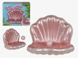 Inflatable Clam Shell & Pearl Pool Float & 2 Handles - Inflatable PNG ...