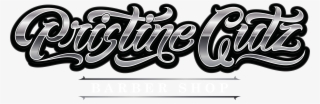 Pristine Cutz Barber Shop Logo - Calligraphy PNG Image | Transparent ...