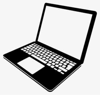 Laptop Vector Imagies - Laptop Computer Black And White PNG Image ...