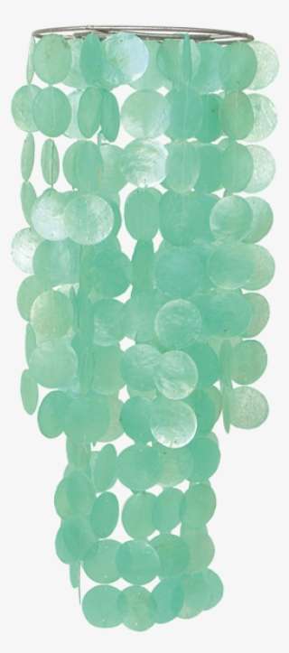 Turquoise Capiz Chandelier Chime - White Capiz Shell Wind Chime PNG ...