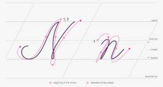 How To Write Cursive N - Handwriting PNG Image | Transparent PNG Free ...