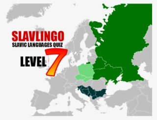 Slavlingo Slavic Languages Quiz - Iq Map Of Europe PNG Image ...
