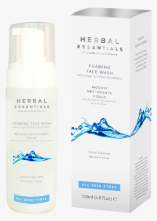 Foaming Face Wash With Ginger & White Lily Extracts - Cleanser PNG ...