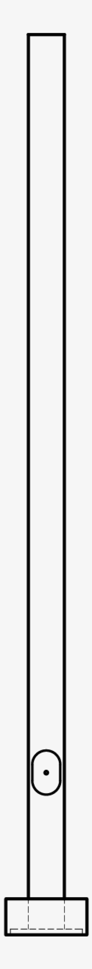 Square Straight Steel Pole - Ipad Mini 4 Side PNG Image | Transparent ...