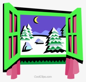 Window Frame, Winter Scene Royalty Free Vector Clip - Clip Art PNG ...