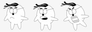 Three, Outline, Angry, Cartoon, Emoticon, Yelling - Three Emotions PNG ...