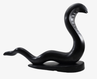 Black Stone Snake Sculpture 5 - Black Snake Sculpture PNG Image ...
