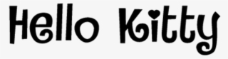 Hello Kitty Logo Font - Calligraphy PNG Image | Transparent PNG Free ...