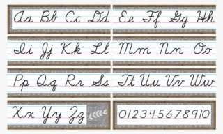 Cursive Alphabet For Classroom PNG Image | Transparent PNG Free ...