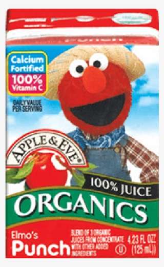 Apple & Eve Sesame Street Organics - Elmo Juice PNG Image | Transparent ...