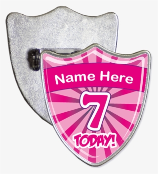 Custom 7th Birthday Badge - Emblem PNG Image | Transparent PNG Free ...