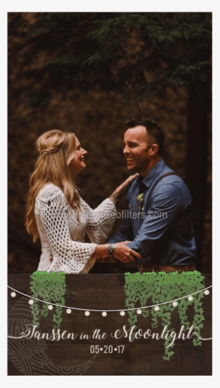 Snapchat Wedding Geofilter Bohemian - Picture Frame PNG Image ...