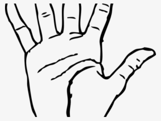 Unique Clipart Hand Palm - Coloring Picture Of Hand PNG Image ...