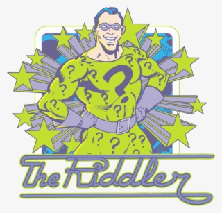 Dc Comics Riddler Stars Men's Regular Fit T-shirt - Riddler PNG Image ...