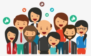 Click - Happy Customers Cartoon PNG Image | Transparent PNG Free ...
