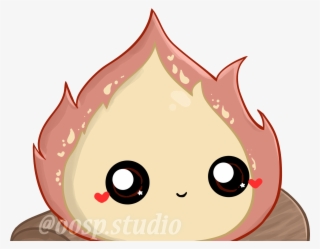 Calcifer Peeking Sticker - Cartoon PNG Image | Transparent PNG Free ...