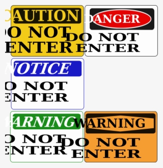 Do Not Enter Signs - Poster PNG Image | Transparent PNG Free Download ...