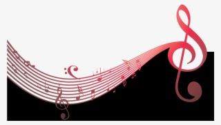 Music Note Trail In Red Divider - Illustration PNG Image | Transparent ...