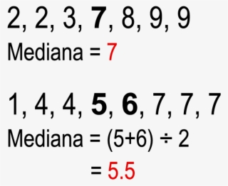 Achando A Mediana - O Que É Mediana PNG Image | Transparent PNG Free ...