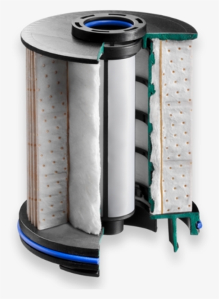 Separation Of Water - Diesel Fuel Filter Cross Section PNG Image ...