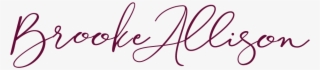 Brooke Allison Brooke Allison - Calligraphy PNG Image | Transparent PNG ...