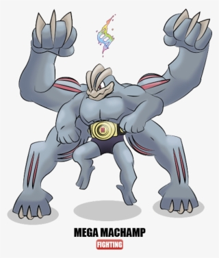 #068 Machamp - Cartoon PNG Image | Transparent PNG Free Download on SeekPNG