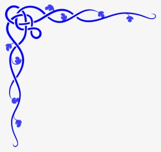 Blue Corner Border Clipart