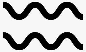 There Are Two Identical Smooth And Wavy Horizontal - Wavy Line Icon Png ...