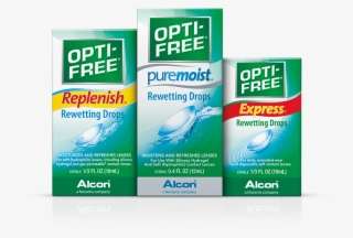 Opti-free® Rewetting Drops - Contact Lenses Eye Drop PNG Image ...