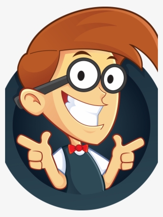 Free Nerd Geek With Two Gun Finger Gesture People High - Reading Book ...