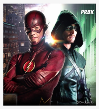 Green Arrow Flash Logo 5 By Paul - Flash Vs Arrow Logo PNG Image ...