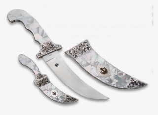 Large And Compact Diamond Mosaic Mother Of Pearl Kirpans - Sikhism ...