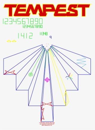 Atari Tempest Screen Men's Tank - Diagram PNG Image | Transparent PNG ...