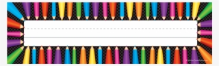 Tcr5513 Colored Pencils Name Tags/labels Image - Teacher Name Tags PNG ...