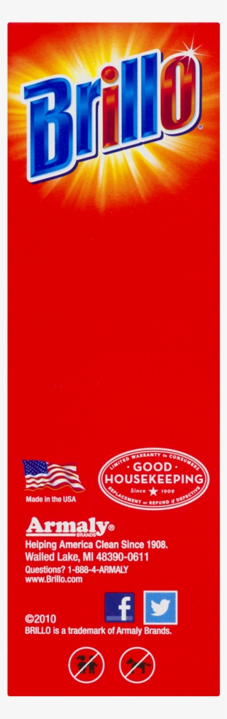 Armaly Brands, Brillo Lemon Fresh Scent Steel Wool - Brillo Pad PNG ...