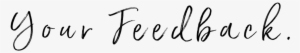 Feedback Header - Calligraphy PNG Image | Transparent PNG Free Download ...