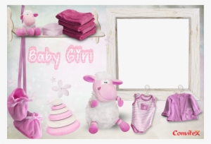 Baby Girl Border Png Download - Baby Girl Frames Png PNG Image ...