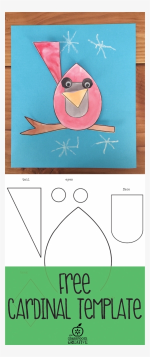 Cardinal Craft And Template Activity - Art PNG Image | Transparent PNG ...