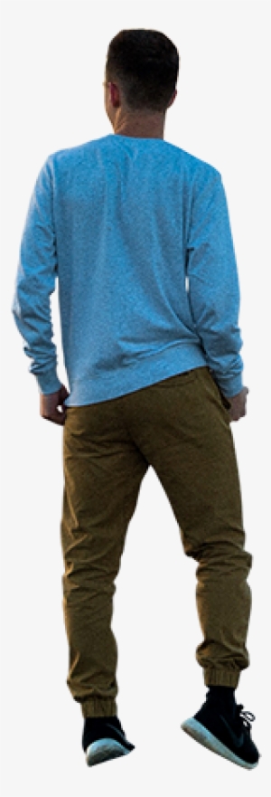 A Cutout Image Of A Young Man Standing And Looking - Man Standing ...