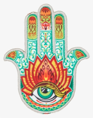 Black White Hamsa Hand - Hamsa Sticker PNG Image | Transparent PNG Free ...