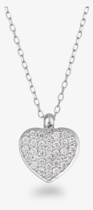 18ct White Gold Diamond Heart Necklace - Locket PNG Image | Transparent ...